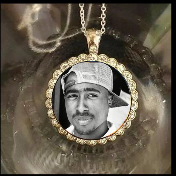 Jewelry | Tupac Shakur 2pac Shakur 925 Silver Rhinestones Necklace ...